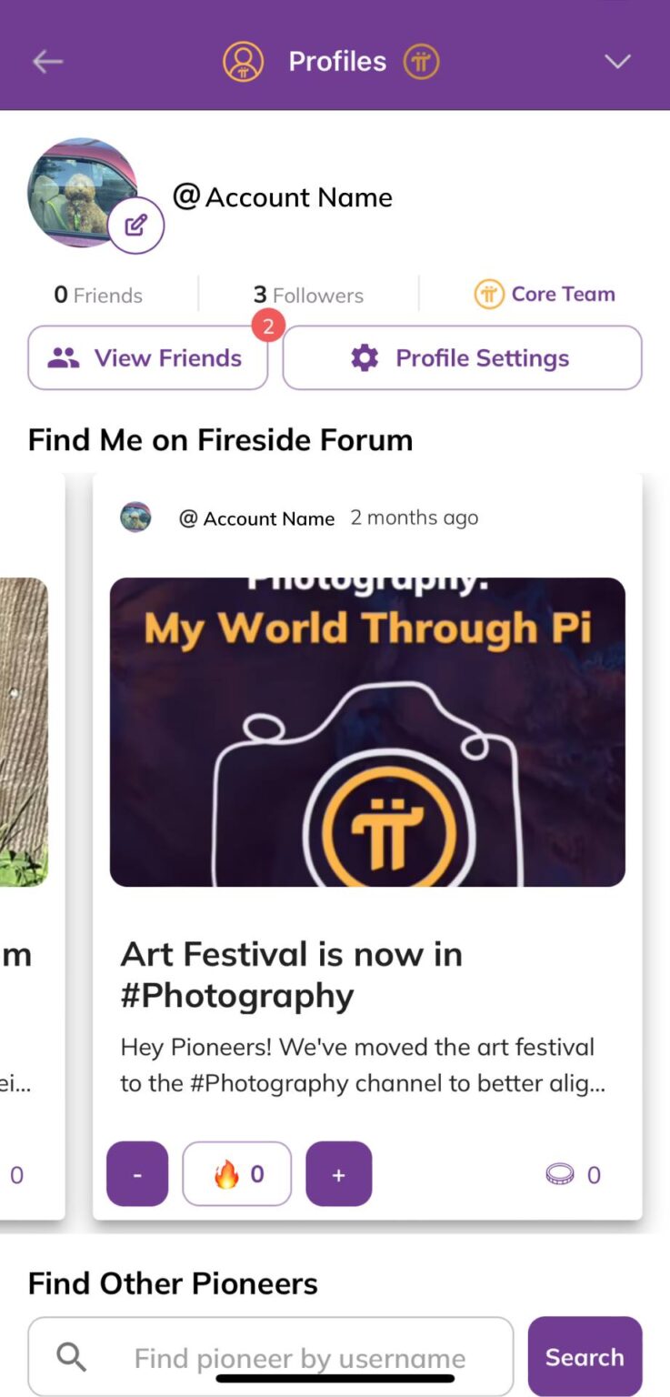 Social Profiles | Pi Network